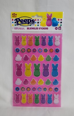 Peeps Brand Bejeweled Raised Sticker Sheet Stickers Easter Scrapbooking ...