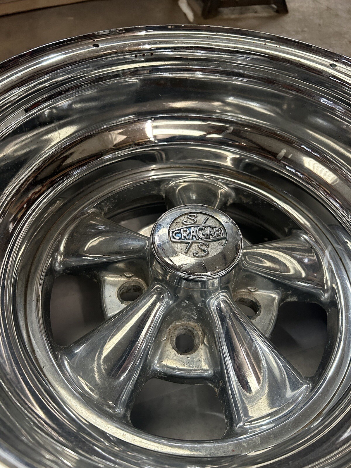 Cragar S/S Mag Wheels 15x10 Deep Dish Chevy Ford Mopar Drag Race Hot ...