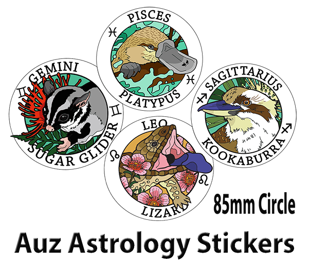 Auz Astrology – The Australian Animal Zodiac STICKER - LIBRA (COCKATOO ...