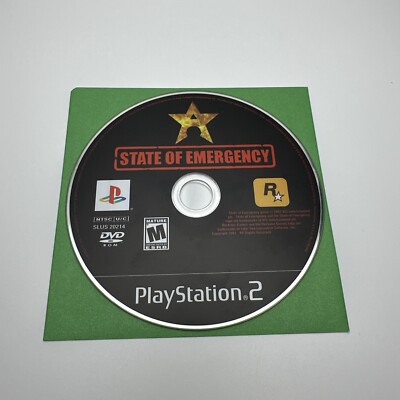 Sony PlayStation 2 PS2 State Of Emergency Disc Only Tested 710425270604 ...