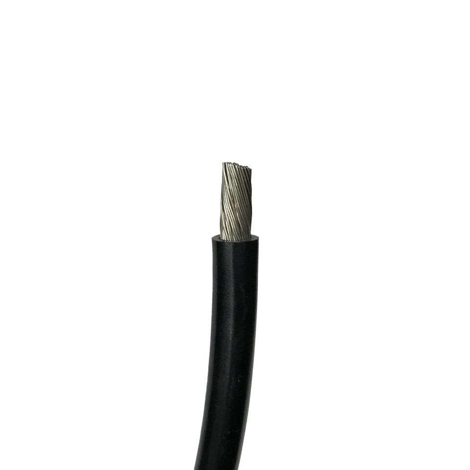 4 AWG Tinned Battery Cable, Tinned Copper Lead Wire w/ Black PVC, 144 ...
