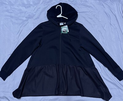 NWT PUMA Women’s Evo Drapy Full Zip Black Hoodie M | eBay