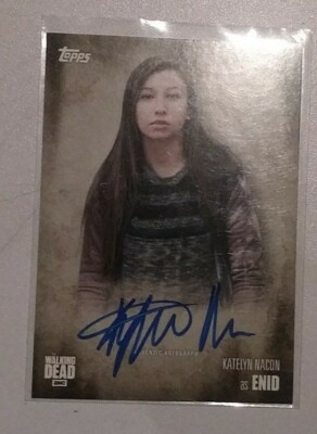 The Walking Dead season 5 - Katelyn Nacon as Enid Autograph Card | eBay