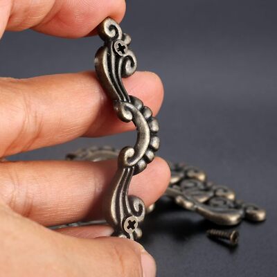 10 Pack Vintage Decorative Flower Pulls Handles for Wooden Jewelry Box ...