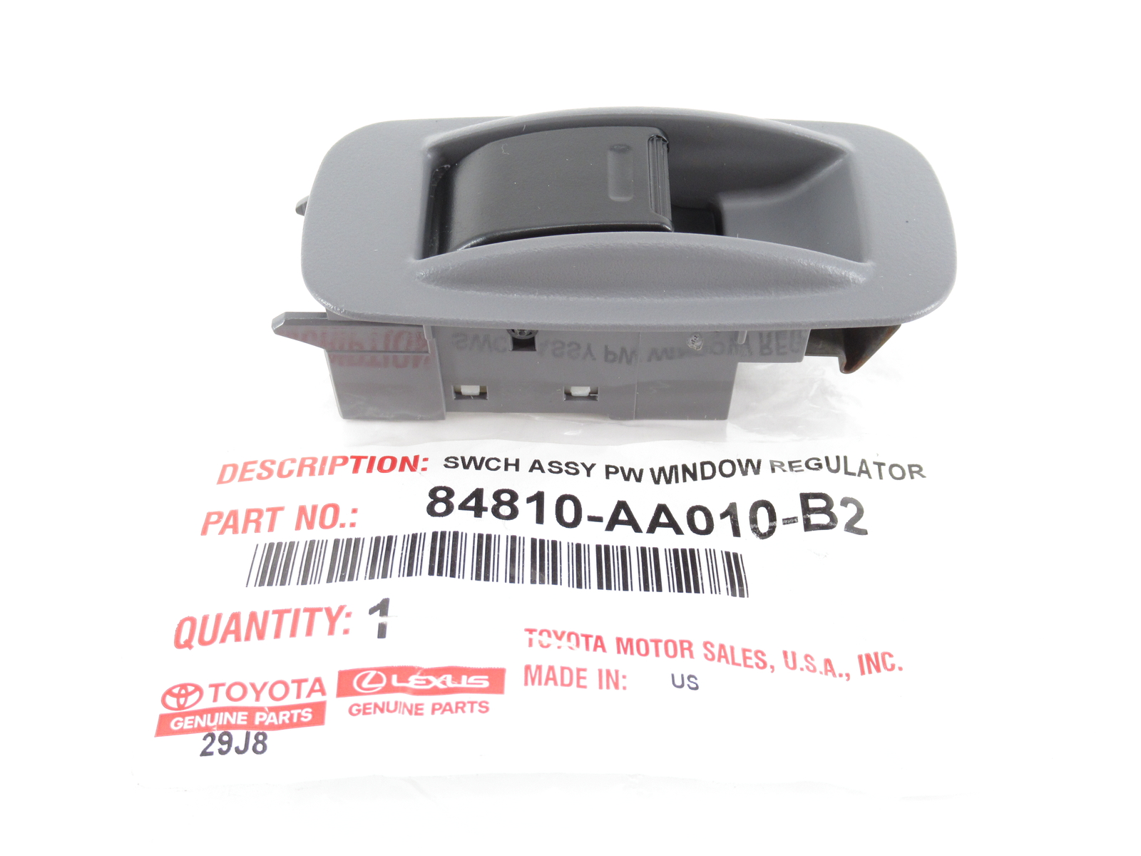 2005-2012 Toyota Tacoma Rear Window Switch LH or RH | 84810AA010B2 ...