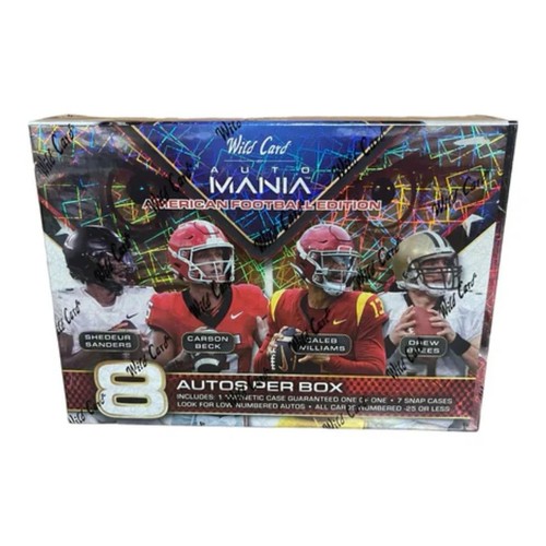 2024 Wild Card Auto Mania American Football Hobby Box - 8 AUTOS PER BOX ...