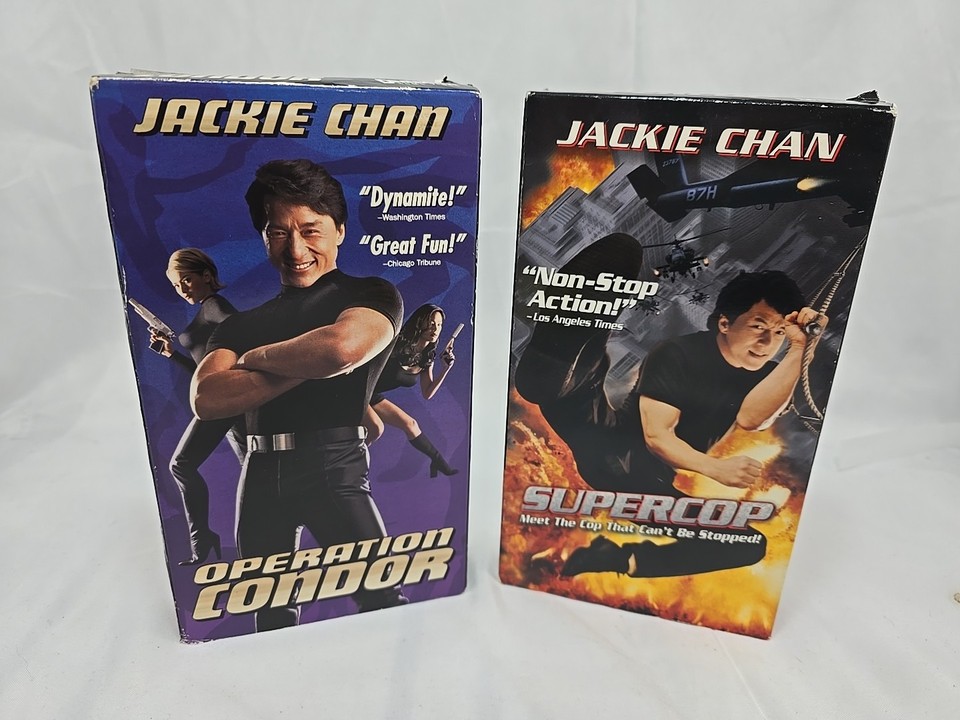 VHS Jackie Chan 2 Movie Bundle- 1991 Operation Condor And 1992 Supercop ...