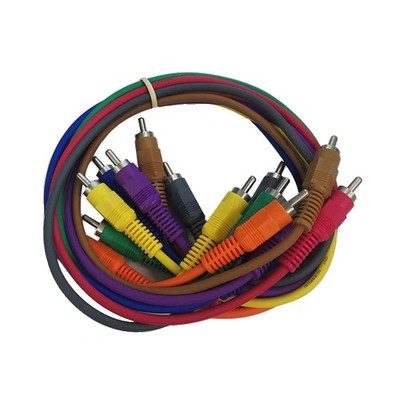 Cable Up CU/PC145 1.5' RCA Male to Same Patch Bay Audio Cables (8 ...