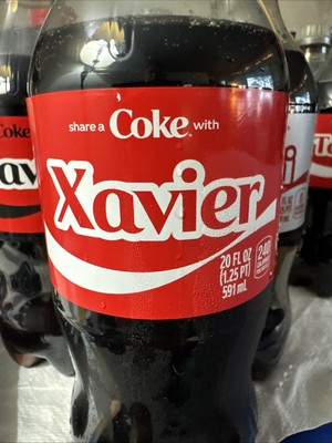 Share a Coke with Xavier 2025 Personalized Gift Coca Cola Bottle 20oz ...