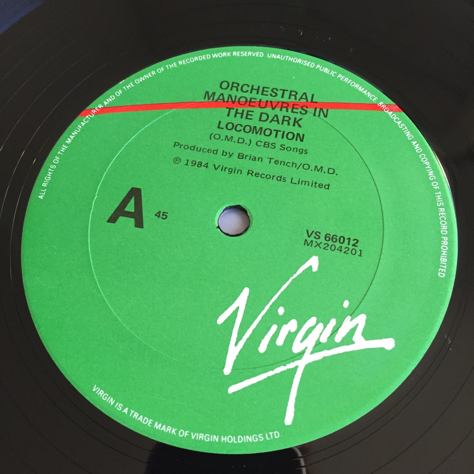 Orchestral Manoeuvres In The Dark Vinyl Record Locomotion 12" 3 Track ...