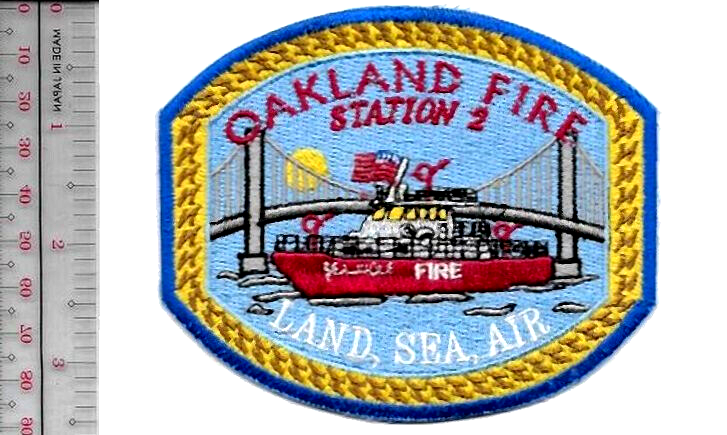 Fire Boat Oakland Fire Department Seawolf Fireboat Station 2 Patch vel ...