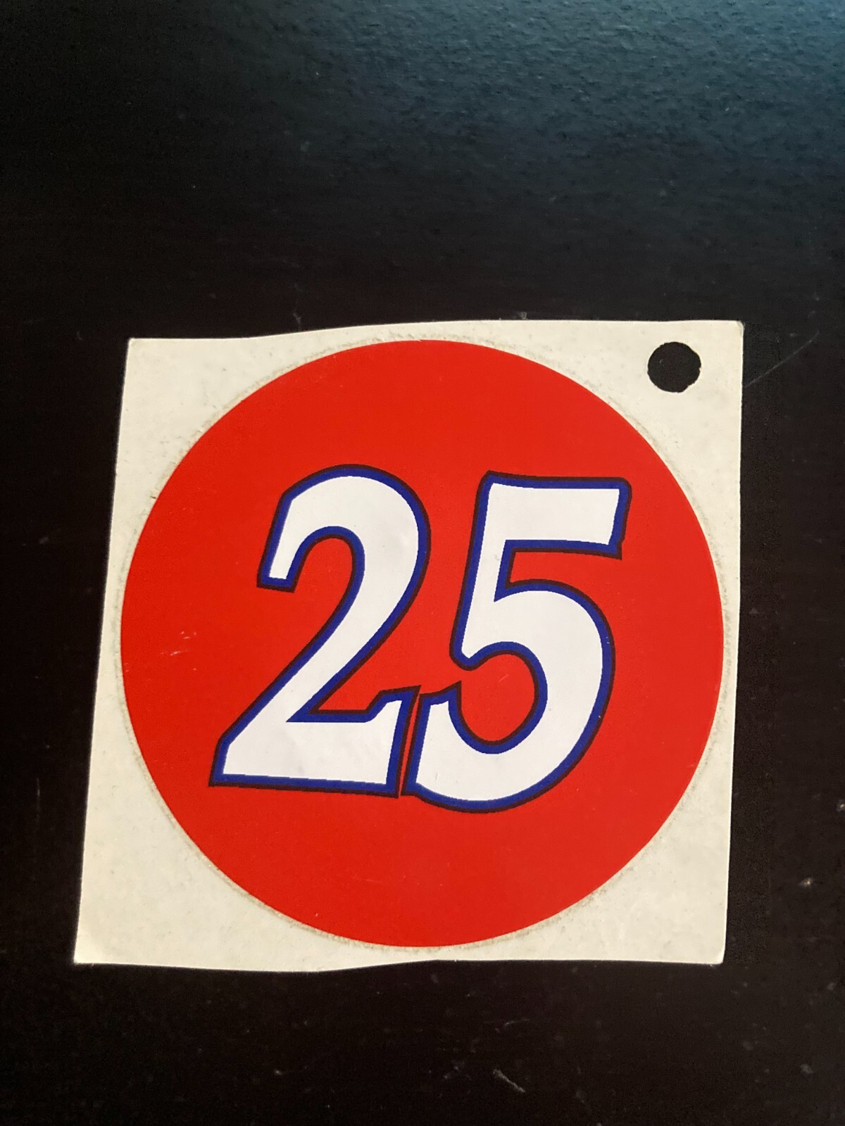 BRIAN VICKERS #25 ROUND NASCAR STICKER DECAL | eBay