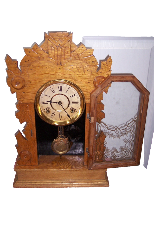 Antique Hawk Wm L Gilbert Eastlake Mantle Clock 1879 | eBay