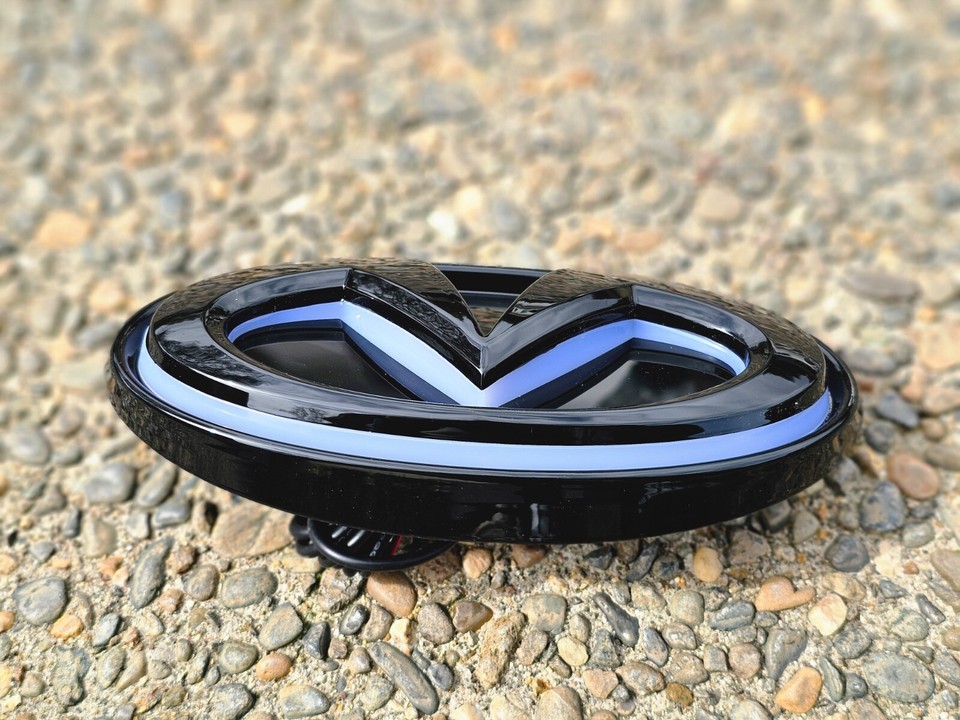FOR 2014-2024 Infiniti Q50 LED Emblem | Black | Aftermarket Branded ...