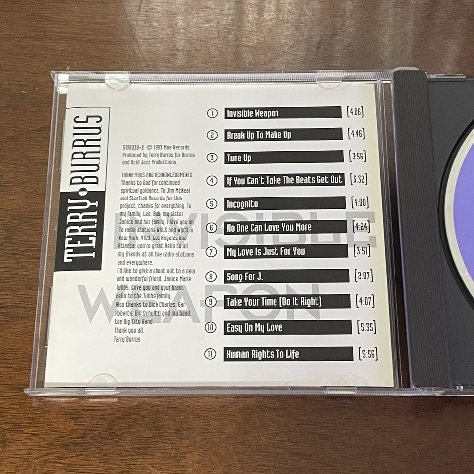 Invisible Weapon by Terry Burrus (CD, 1993) | eBay