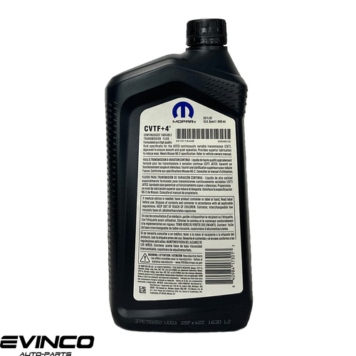 Mopar CVTF+4 Transmission Fluid Chrysler Jeep Dodge CVT Case 6 Quarts ...