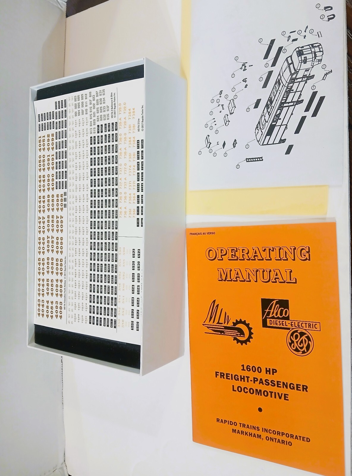 Rapido Trains Alco FPA-2-DC Baltimore & Ohio #811 HO Locomotive Train ...