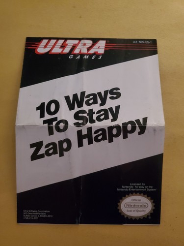 ultra games nes insert Ult-nes-us-1 | eBay