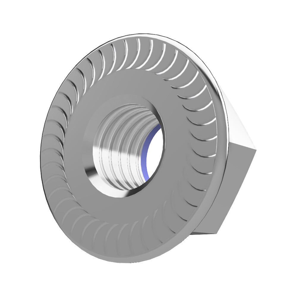 Selbstsichernde Flanschmutter mit Sperrverzahnung DIN6926 A2 V2A ...