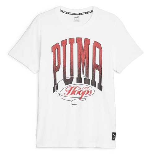 Puma Blueprint Graphic Crew Neck Short Sleeve T-Shirt Mens White Casual ...