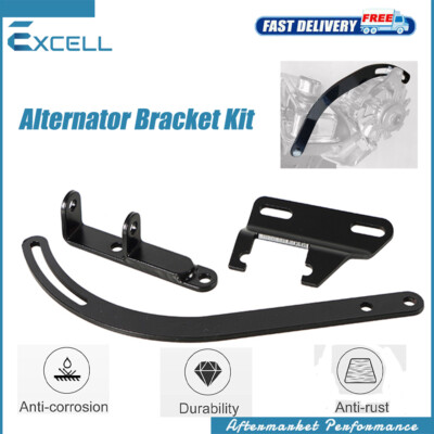 Alternator Bracket Kit Small Block Compatible For Chevy SWP SBC 283 305 ...