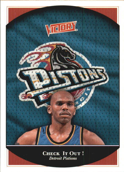1999-00 Upper Deck Victory Detroit Pistons Basketball Card #70 Jerry ...