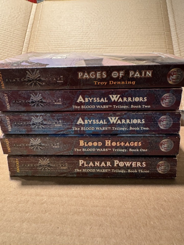 Planescape Blood Wars Trilogy & Pages Of Pain Paperback Books | eBay