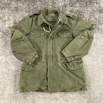 Vintage US Army Jacket Mens Small Olive Green M-51 Field Coat Military ...
