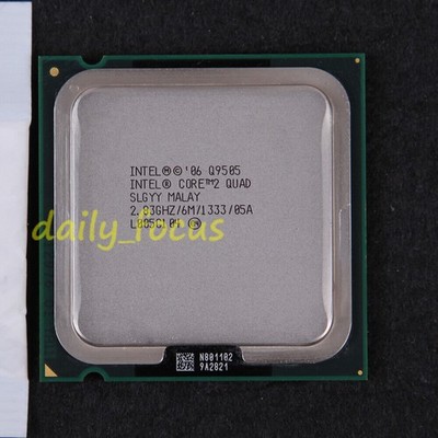 Intel Core 2 Quad Q9505 SLGYY 2.83 GHz AT80580PJ0736MG CPU LGA 775 1333 ...