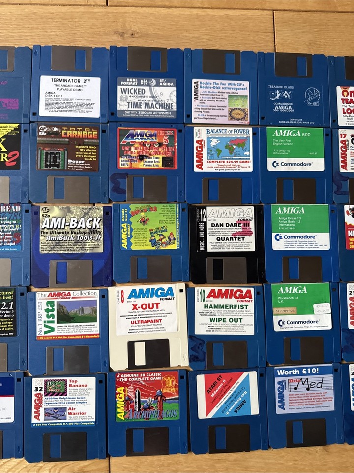 Job lot 63 of AMIGA Floppy Disk Games - Soccer Kid, The Simpsons, Barbarian | eBay UK