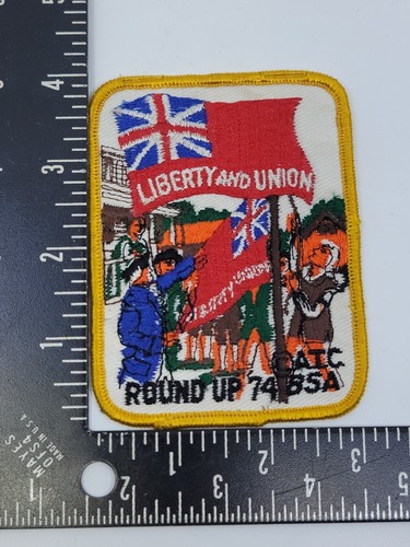 1974 Original BSA Boy Scouts of America Roundup ATC Embroidered Patch ...