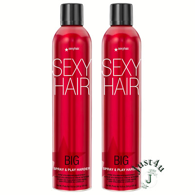 Sexy Hair Big Spray and Play Harder Firm Volumizing Hairspray, 10oz ...