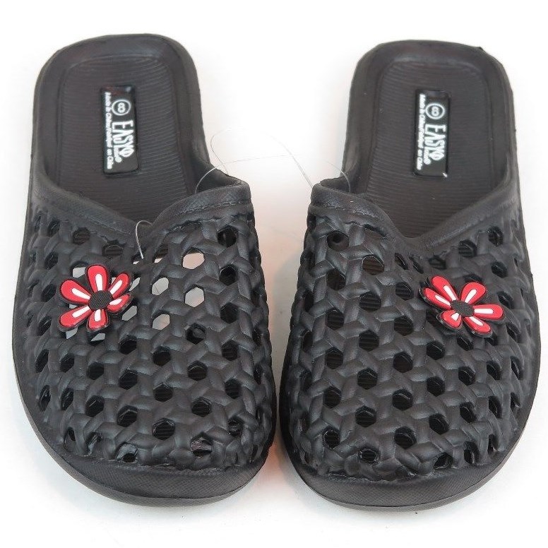 Women's EVA Slide Slippers Sandals Flower Red Black Blue Sizes 6-11 New ...