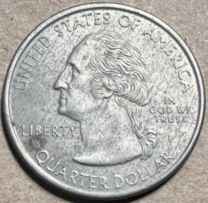 1999 P Washington State Quarter Missing Cladding On One Side Mint Error ...