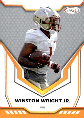 WINSTON WRIGHT JR. RC 2024 SAGE Hit Low Series Silver #29 ROOKIE NCAA N ...
