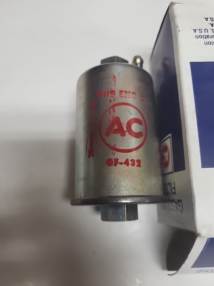NOS AC GF432 Fuel Filter 1967-68 L36 L68 L71 427 Corvette Dated 1968 ...