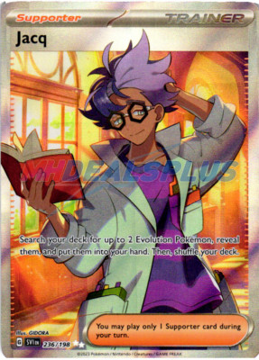 JACQ Pokemon : SV SCARLET & VIOLET 236/198 FULL ART SECRET RARE | eBay