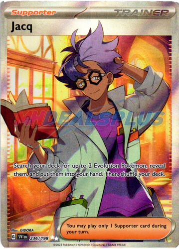 JACQ Pokemon : SV SCARLET & VIOLET 236/198 FULL ART SECRET RARE | eBay