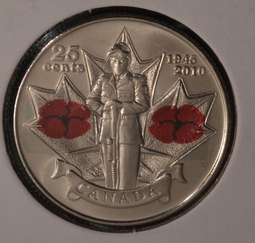 2010 Colourized Double Poppy Quarter - 25cent | eBay