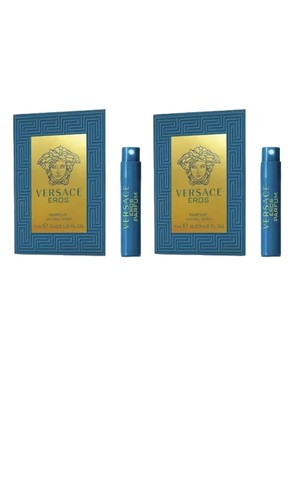 Lot Of 12 Samples Vial VERSACE EROS Cologne for Men 0.03 oz 1 ml Parfum ...