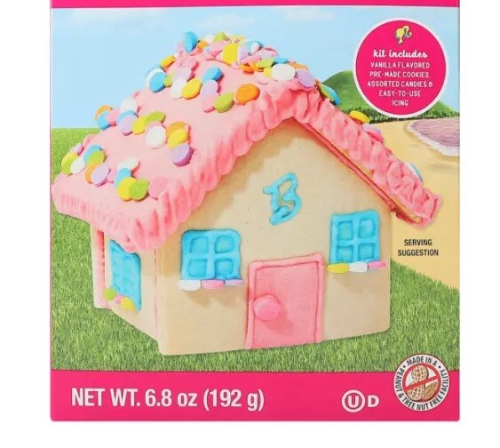 Barbie Cookie Dreamhouse Gingerbread House Kit Christmas Baking Pink ...