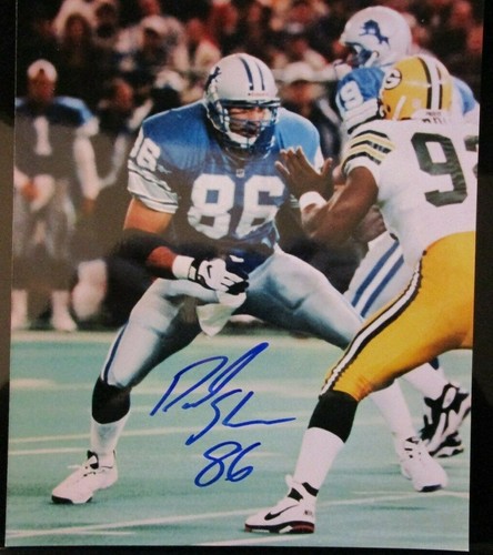 DAVID SLOAN SIGNED DETROIT LIONS 8x10 PHOTO w/ COA | eBay
