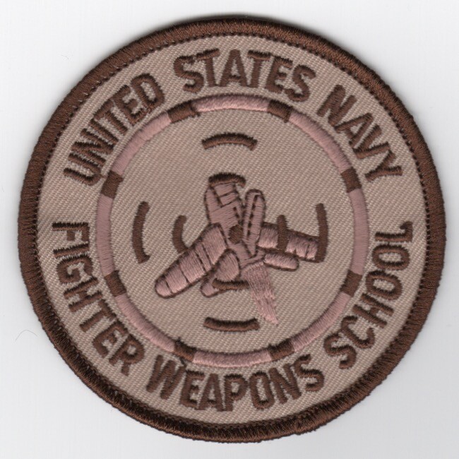 NAVY FWS FIGHTER WEAPONS SCHOOL GRADUATE DESERT EMBROIDERED PATCH | eBay