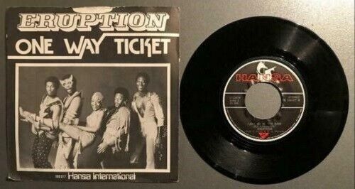 Vinyle de Eruption : "One way ticket" - "Left me in the rain" | eBay