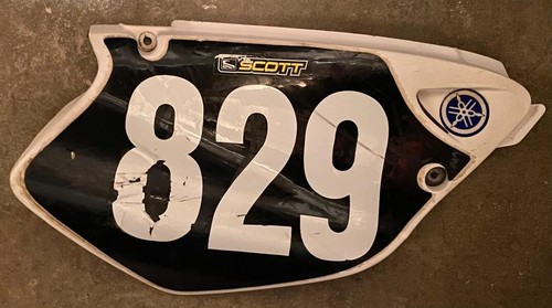 YAMAHA YZ125 1996-2001 YZ250 OEM COVER RIGHT SIDE NUMBER PLATE 4SS ...