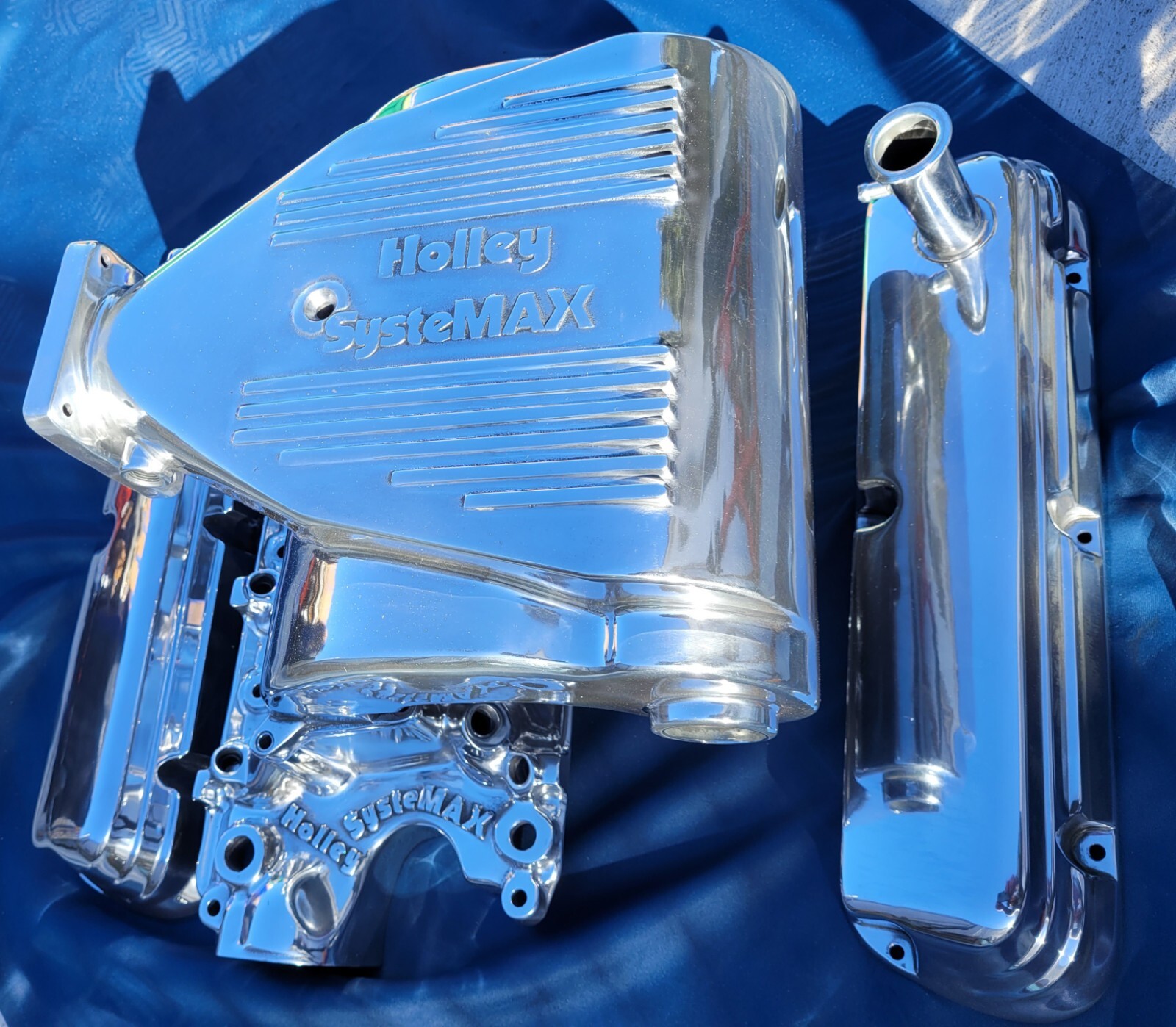 Holley Systemax 2 Foxbody Mustang POLISHED Fast Free Shipping | eBay