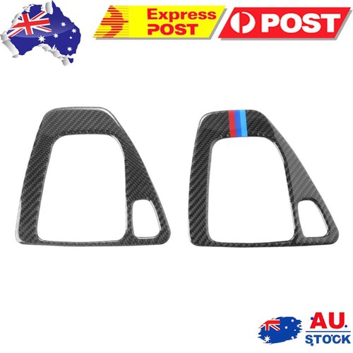 Glossy Carbon Fiber Gear Shift Box Panel Cover Sticker for E90 E92 E93 ...