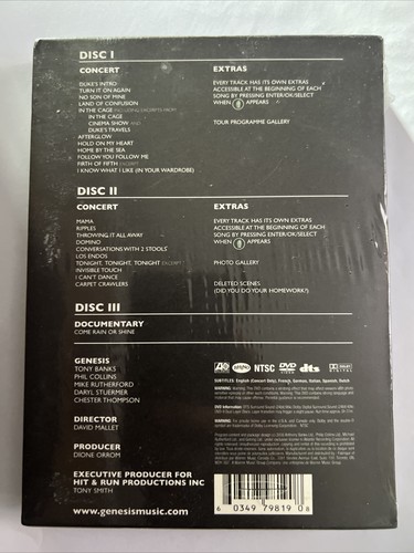 Genesis - When In Rome (DVD, 2008, 3-Disc Set) for sale online | eBay