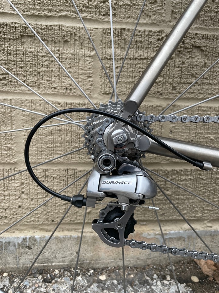 Vintage Merlin EXTRAlight Titanium complete road bike, 55cm 10sp, Dura ...