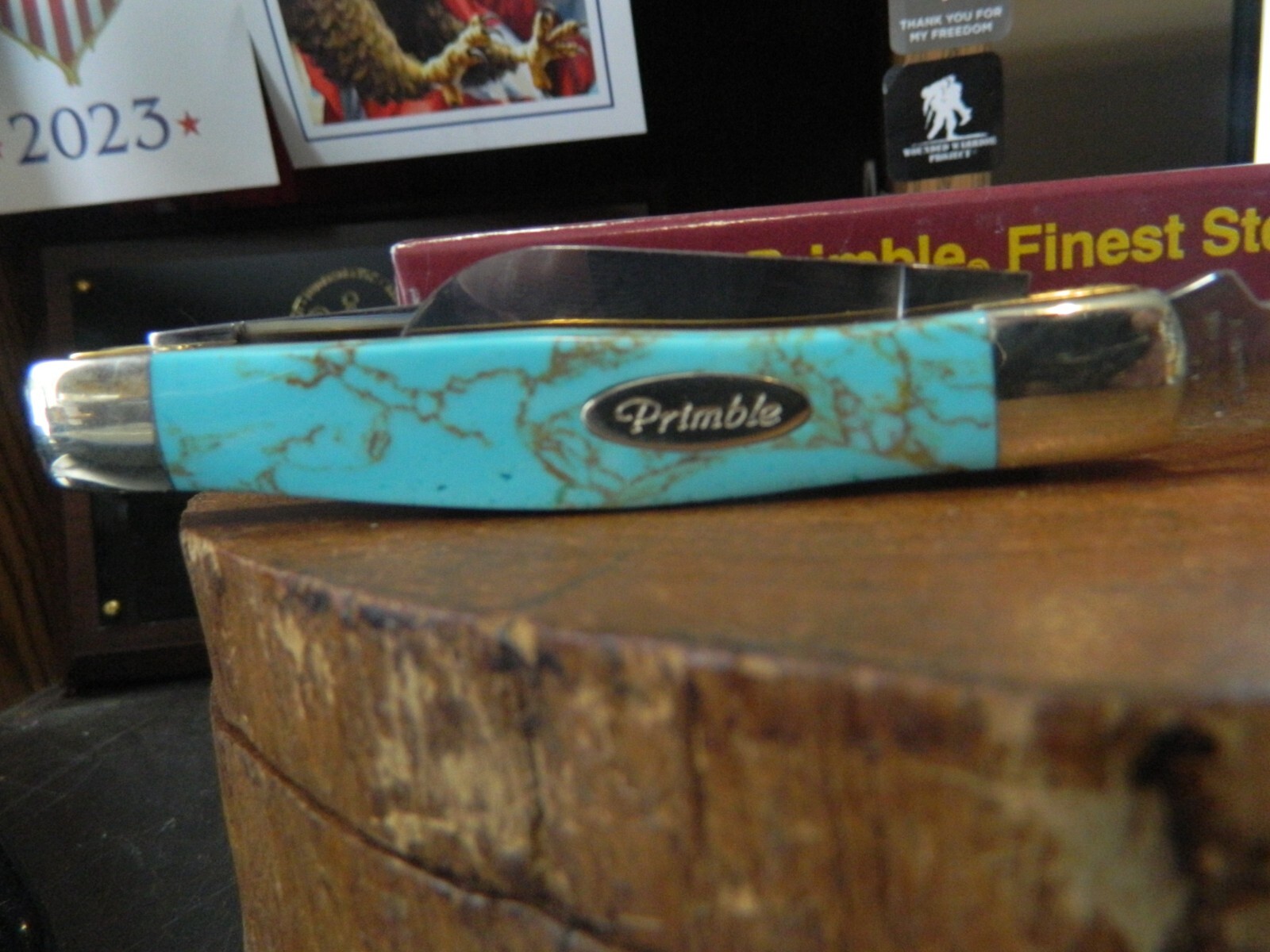 JOHN PRIMBLE KNIVES 4" STOCKMAN CLOSED 3 STAINLESS BLADES, GENUINE ...